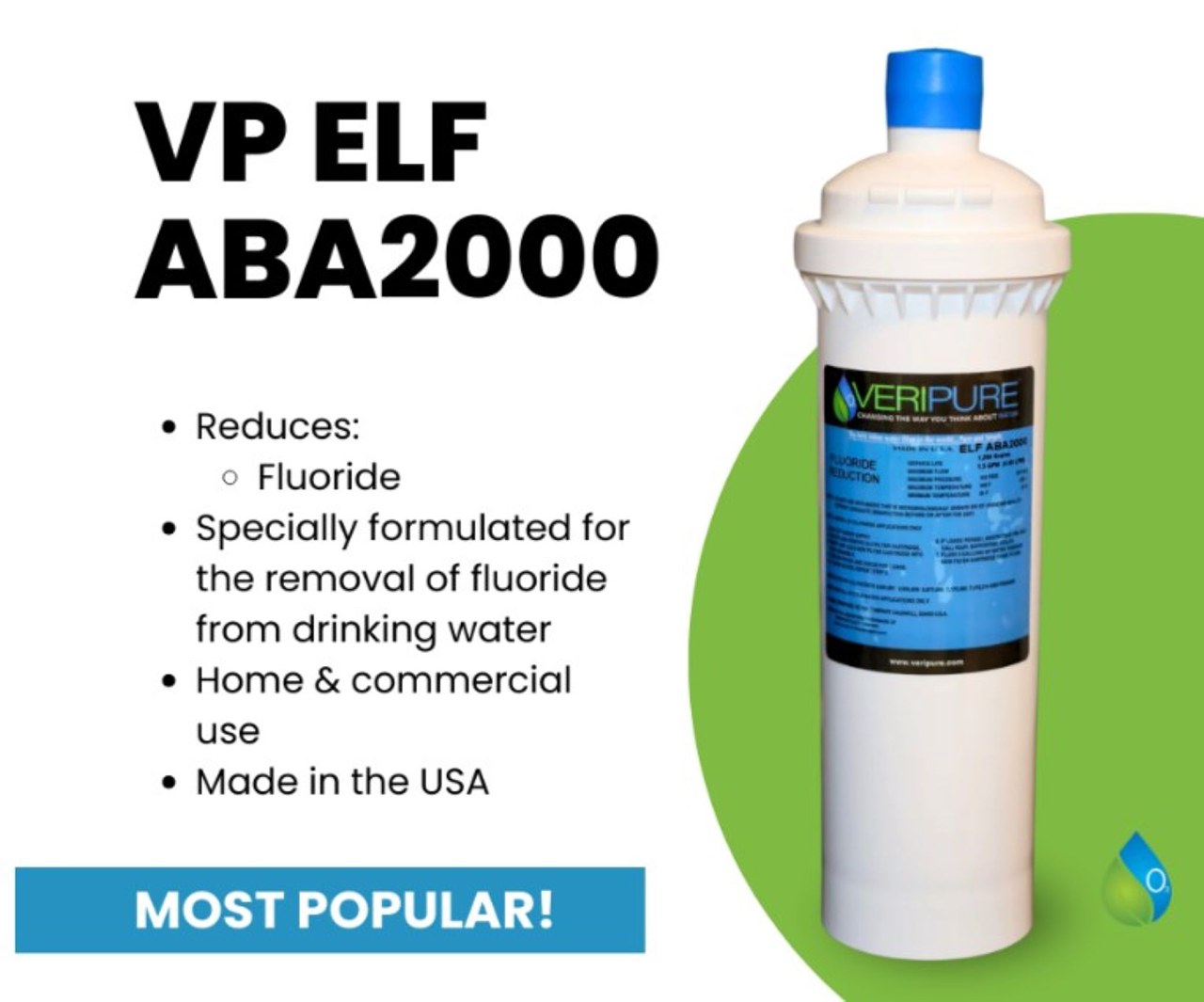 Water Filter - VeriPure Inline 1 W/ VP ELF ABA2000 Flouride Filter ...