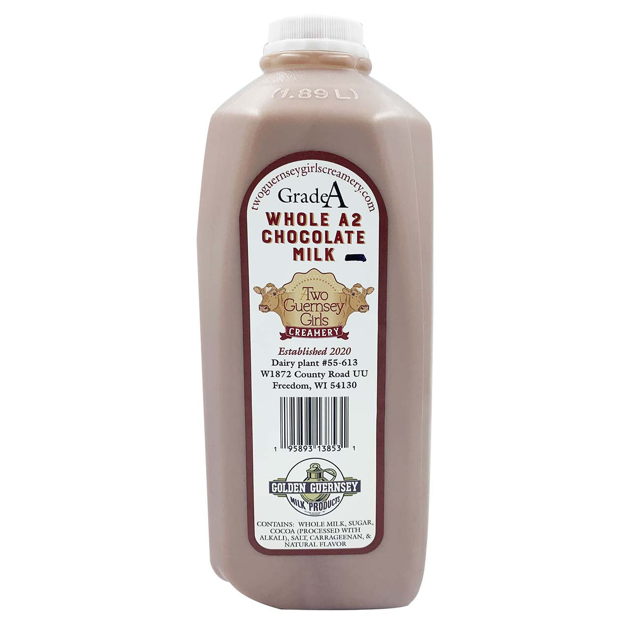 Milk - Grade A Whole A2 Chocolate Milk – FarmFreshXpress - Local Food ...