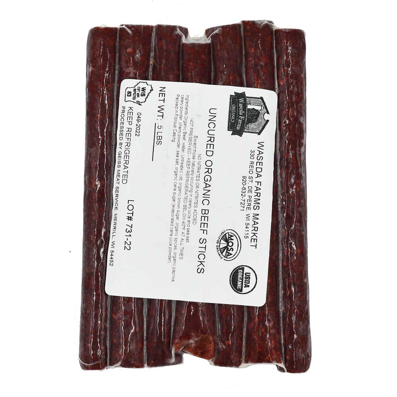 Beef Snack Sticks - Uncured - Organic – FarmFreshXpress - Local Food to ...